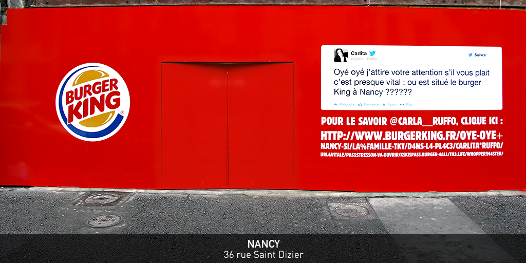 Burger King : Les génies des réseaux sociaux.