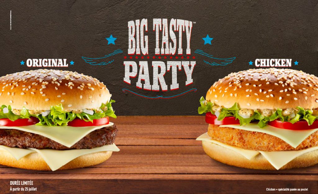 Le Big Tasty et le Big Tasty Chicken de retour le 25 juillet chez McDo